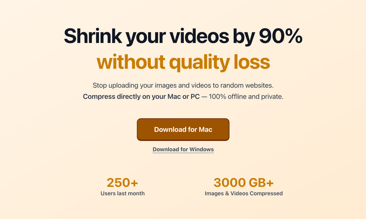 Compresso - Bulk Image and Video Compression